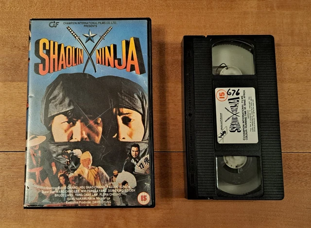 SHAOLIN NINJA VHS Video IVS Post Cert Ex-Rental Big Box £10.00 ...
