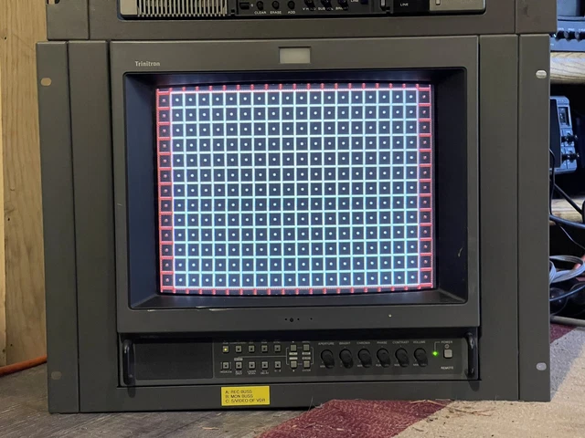 SONY TRINITRON PVM-14M2U CRT Gaming RGB Monitor with Rack Mounts ...