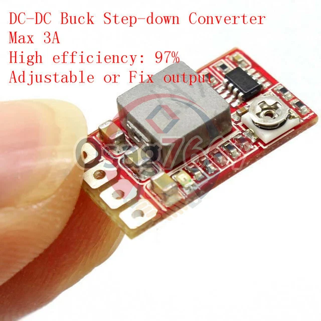 MINI DC-DC BUCK Step-down Converter Adjustable Power Module 3.3V 3V 5V ...