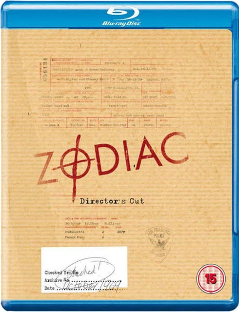 ZODIAC (BLU-RAY) ANTHONY Edwards Brian Cox Chloë Sevigny Clea DuVall ...