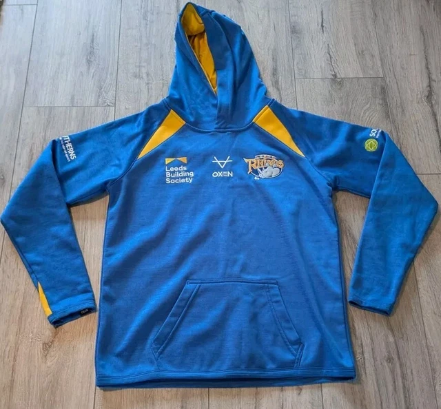 LEEDS RHINOS LIGHTWEIGHT Hoodie Hooded Top Oxen J14 £4.99 - PicClick UK
