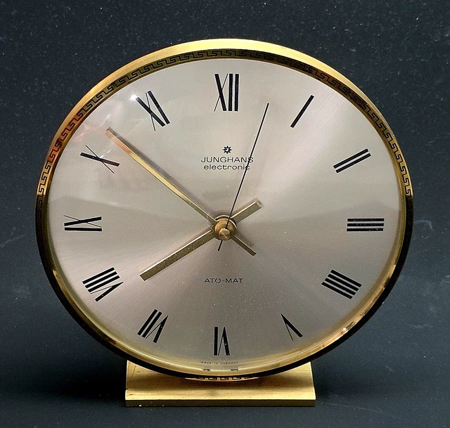 JUNGHANS MEISTER MESSING Tisch Uhr electronic ATO - MAT EUR 75,00 ...