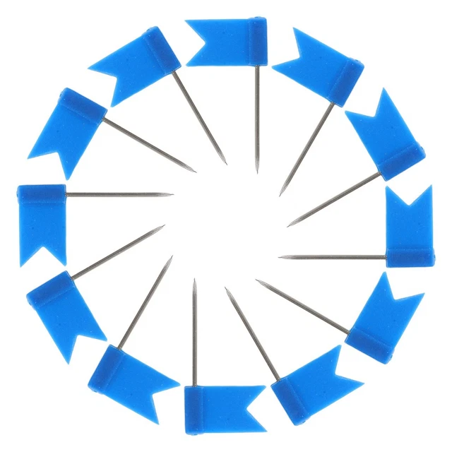 60 PCS FLAG Shape Positioning Pin Bulletin Board Photo Pins Push $20.88 ...