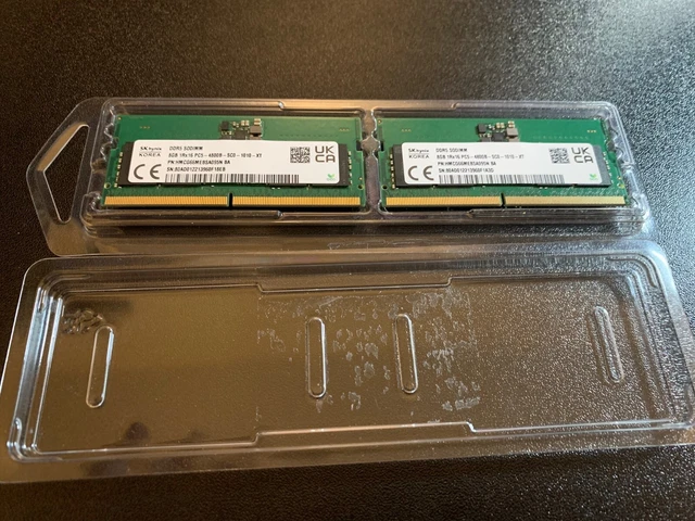 SK HYNIX 16GB DDR5 4800 MHz PC5-38400 SODIMM Laptop Memory RAM (2x 8GB Modules) $42.26 - PicClick AU
