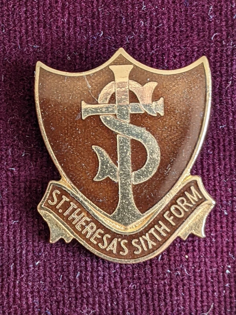 VINTAGE ST. THERESA'S Sixth Form Badge Enamel School Badge - Fattorini ...