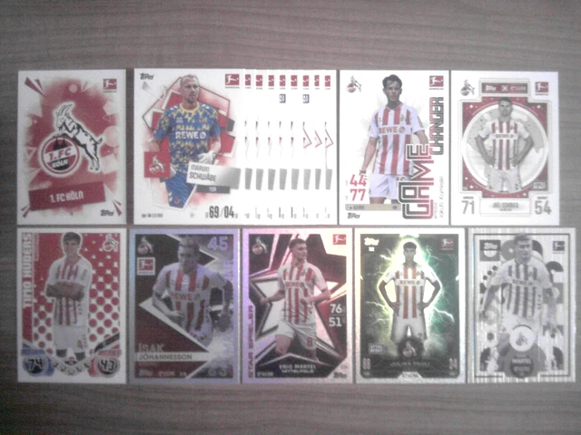 TOPPS MATCH ATTAX Bundesliga 2025/2026: 17x 1.FC COLOGNE Cards Team Set ...