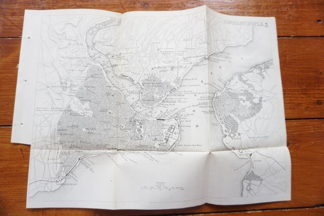 1899 BRADSHAWS MAP of Constantinople Original Railway Map £25.00 ...