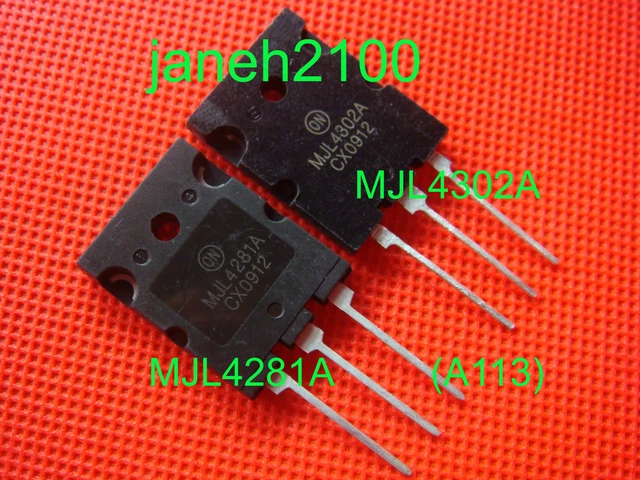 10 PAIRES D'AMPLIFICATEURS transistors MJL4281A & MJL4302A neuf ...
