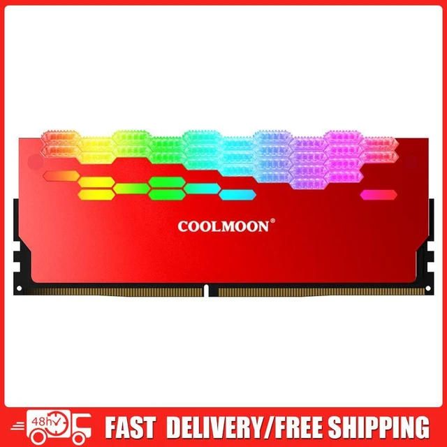 RA-2 RAM HEAT Sink Cooler ARGB Heat Spreader for PC (Red) $57.96 ...