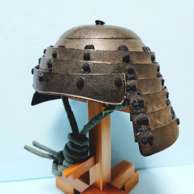 WEARABLE JAPANESE SAMURAI Armor Yoroi Helmet Kabuto Genuine antique ...