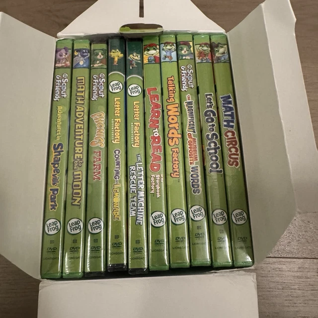 LEAPFROG LEARN WITH Leap 10-DVD all Sealed Mega Pack 2015 New £63.86 ...