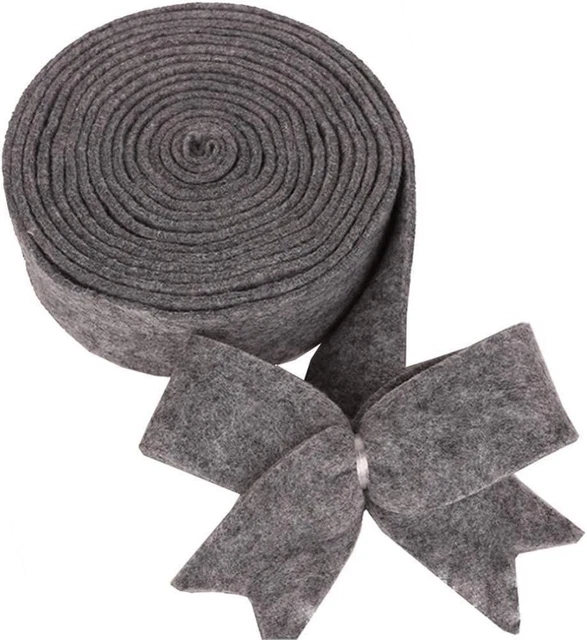 FELT RIBBON ROLL Wool Felt Fabric Ribbon Gift Wrap Decoration Wedding ...