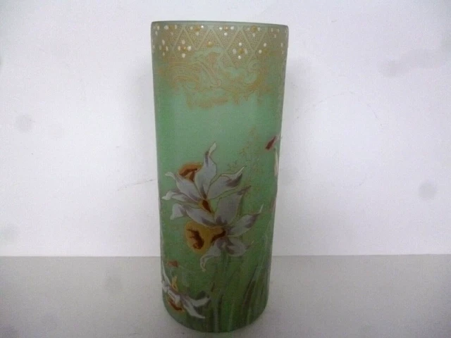 N°2 VASE ANCIEN verre émaillé Legras art nouveau 1900 ENAMELED GLASS EUR 175,00 - PicClick FR