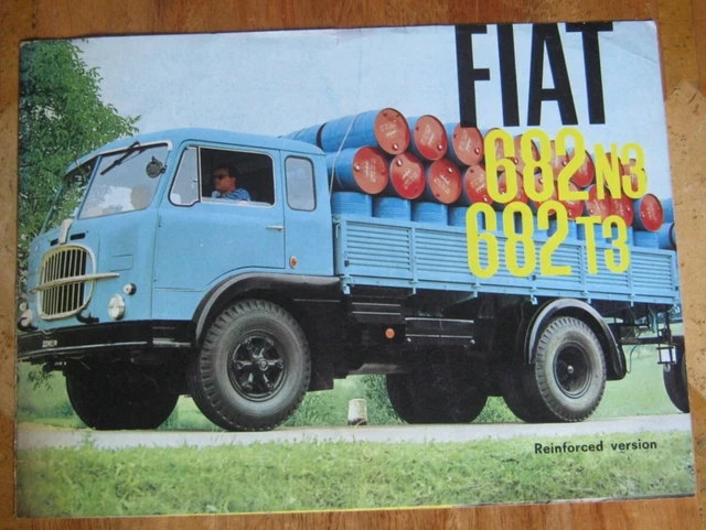FIAT 682 N3 & T3 Truck Brochure. 4 Page Fold Out. £10.78 - PicClick UK