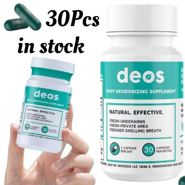 DEOS INTERNAL DEODORANT Supplement Natural-Chlorophyll Capsules for ...