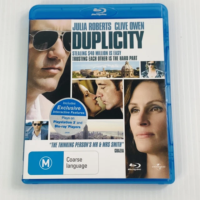 DUPLICITY BLU RAY Clive Owen Julia Roberts Region Free LIKE NEW Tracked Post EUR 6,13 - PicClick IT