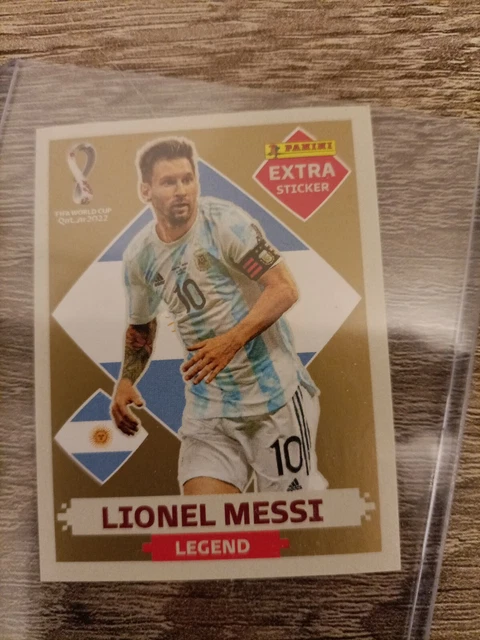 PANINI EXTRA STICKER Fifa World Cup Qatar 2022 Messi Gold EUR 199,00 ...