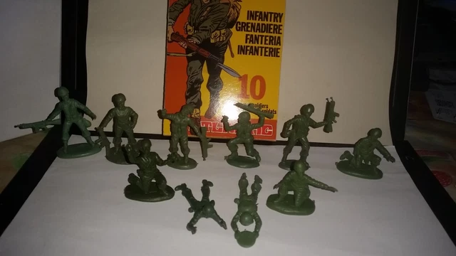 ATLANTIC 1:32 FANTERIA grenadier cod. 2113 completo 10 pezzi originali ...