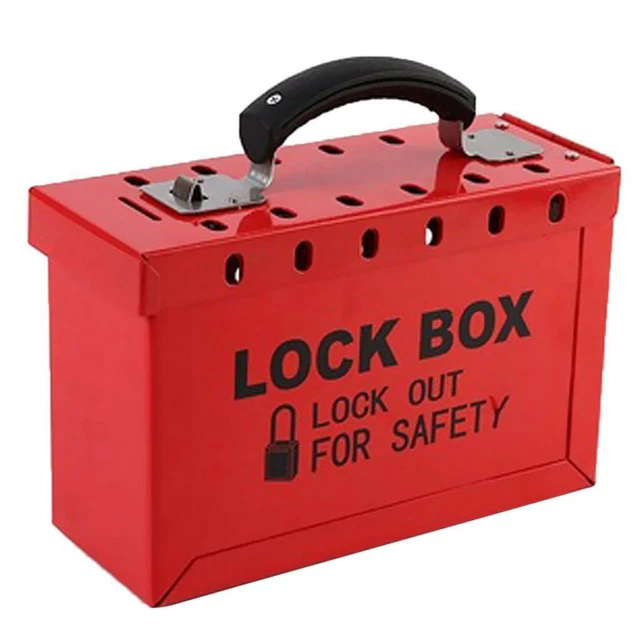 SAFETY LOTO BOX for Lockout Tagout Lock Devices, up to 12 Padlocks EUR ...