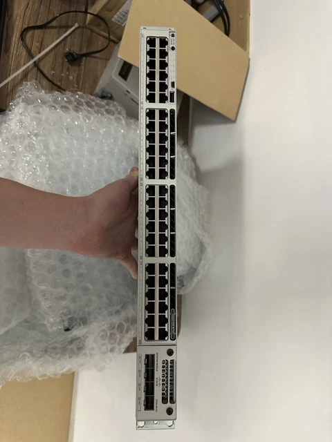 CISCO CATALYST C9300-48P-A 48 Port Rack Mountable Network Switch $1,300 ...