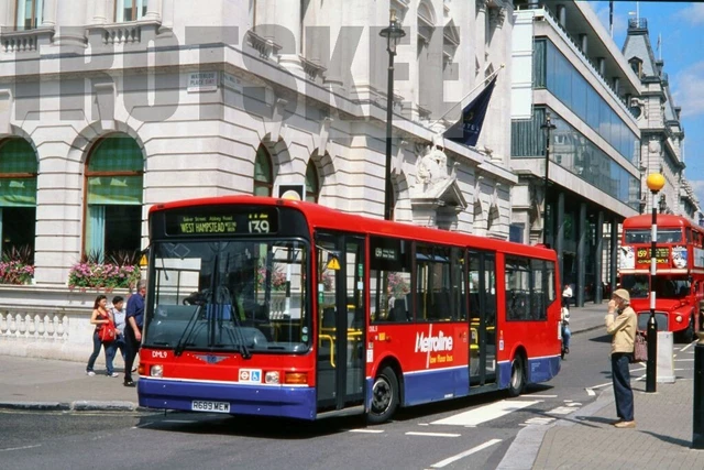 35MM SLIDE METROLINE Dennis Dart SLF Marshall DML9 R689MEW 2002 ...