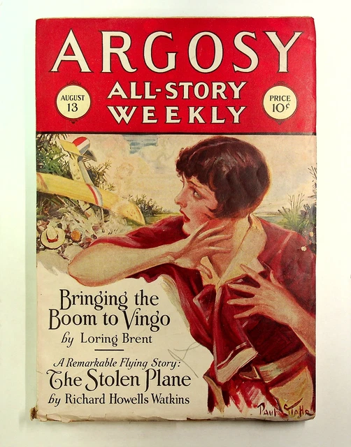 ARGOSY PART 3: Argosy All-Story Weekly Aug 13 1927 Vol. 188 #3 VG £30. ...