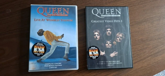 QUEEN,THE DVD COLLECTION:GREATEST Video Hits:live at Wembley dvd ...