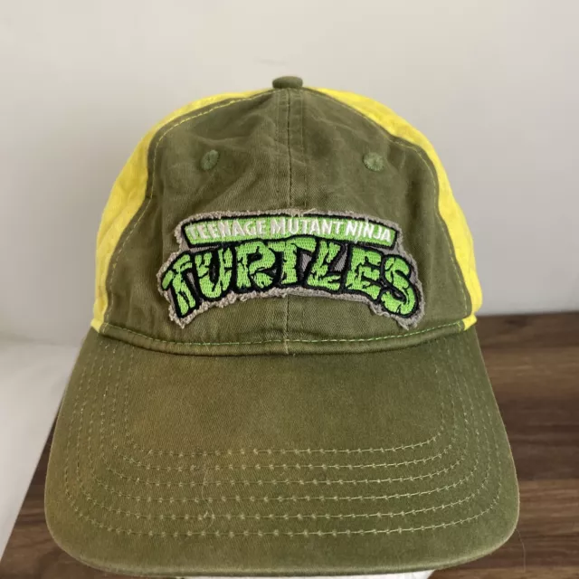 NICKELODEON TMNT TEENAGE Mutant Ninja Turtles Cap Green Yellow Snapback ...