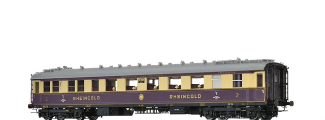 BRAWA H0 46437 - Rheingold Schnellzugwagen SB4ük der DRG, AC EXTRA ...