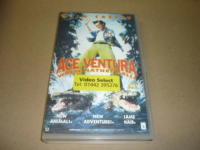 ACE VENTURA WHEN Nature Calls Vhs Video Ex Rental Big Box £9.99 ...