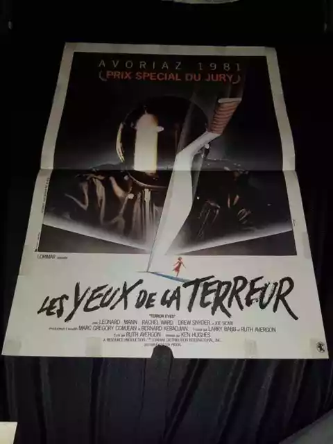 Affiche De CinÉma Dépoque Du Film Les Yeux De La Terreur De 1981
