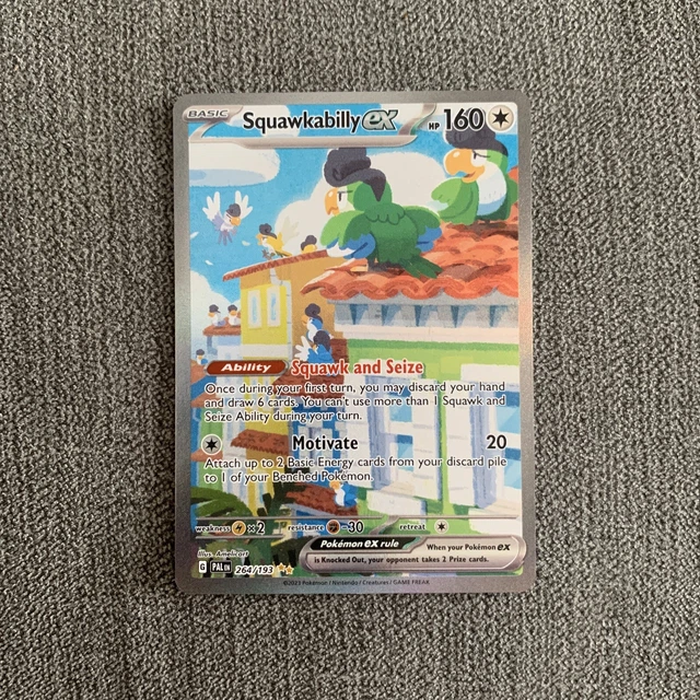 SQUAWKABILLY EX - 264/193 - Special Illustration Rare - Paldea Evolved ...