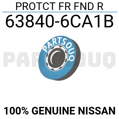 638406CA1B GENUINE NISSAN PROTCT FR FND R 63840-6CA1B $66.06 - PicClick CA
