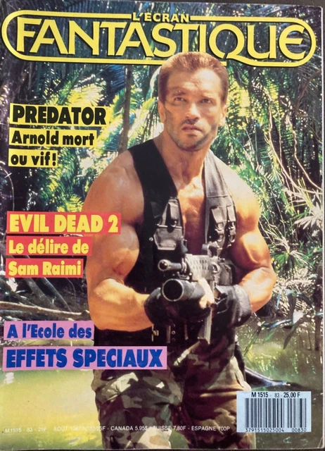 MAGAZINE L'ECRAN FANTASTIQUE 83, dossier sur Schwarzenegger, Evil Dead ...