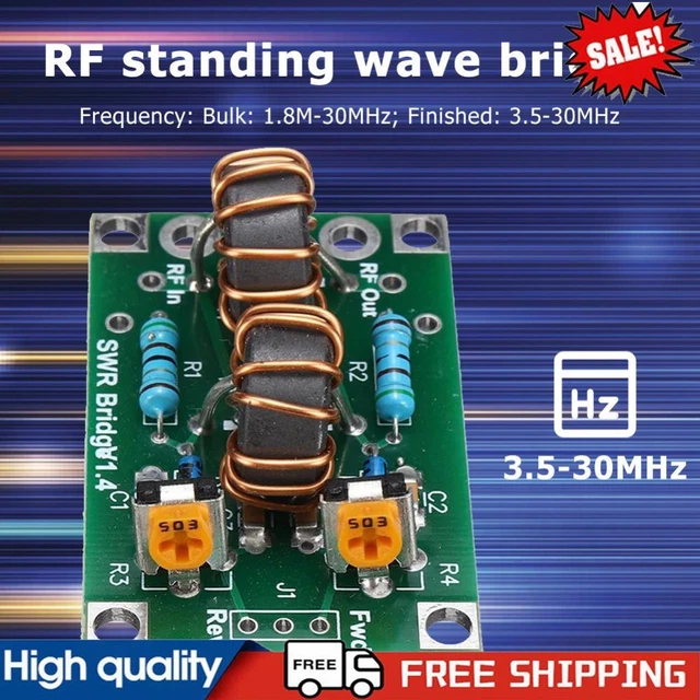 RF SWR STANDING Wave Ratio Bridge Radio Frequency Reflective Module for ...