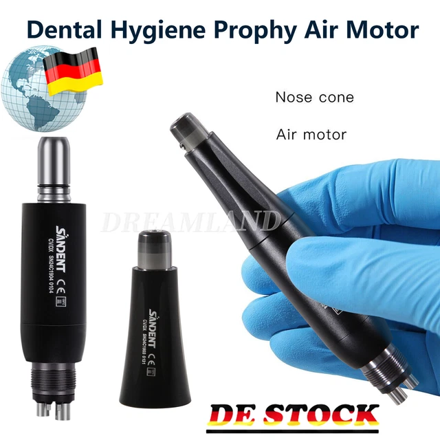 DENTAL HYGIENE PROPHYLAXE Handstück Luftmotor 4 Löcher mit 4:1 Nose Cone EUR 79,00 - PicClick DE