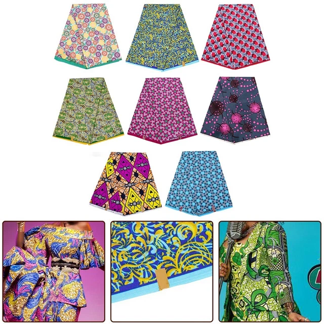 SOFT AND SMOOTH African Wax Prints Fabric for Sewing Dressmaking Craft ...