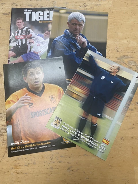 HULL CITY x 4 friendly Home Programmes £1.16 - PicClick UK