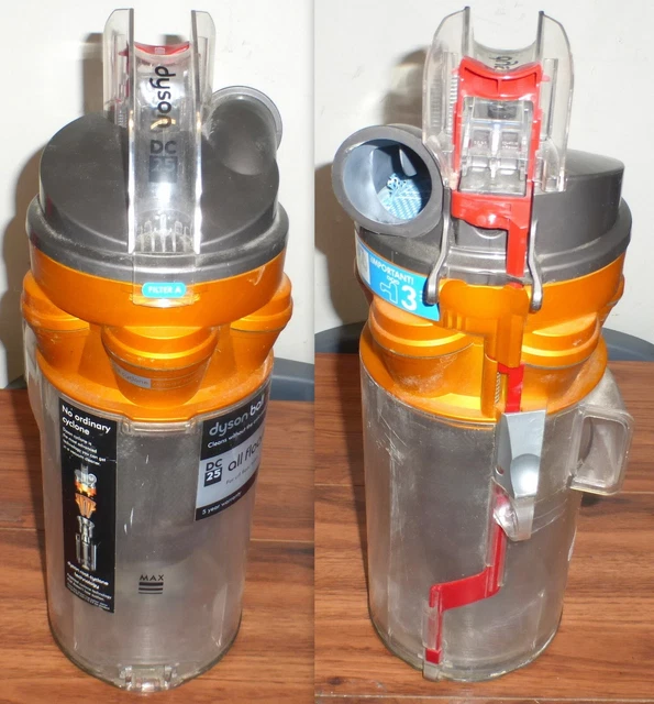 DYSON DC25 CYCLONE/BIN Assembly Gold Canister Bin Original Replacement ...