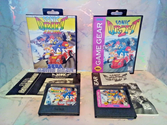SEGA GAME GEAR Sonic Drift Racing 1 and 2 bundle boxed new clam case £ ...