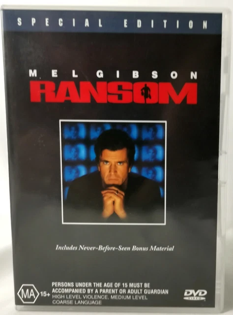 RANSOM DVD MEL Gibson Special Edition Movie Region 4 Australia Pal $6. ...