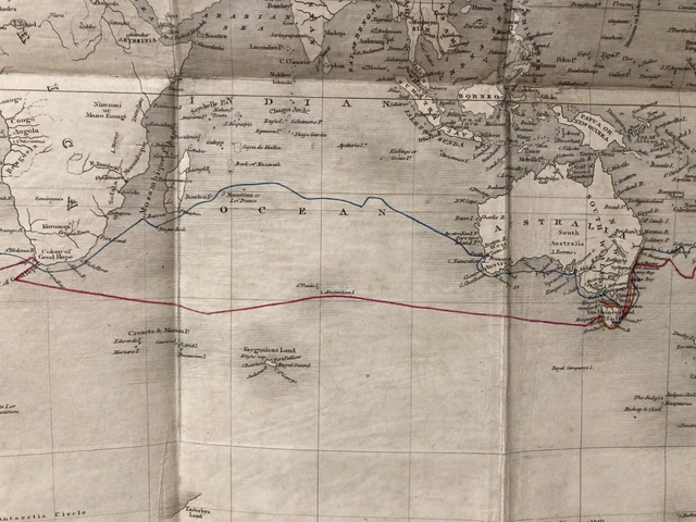 A VERY RARE Antique World Map of Mercator Projection by James Wyld 1840 ...