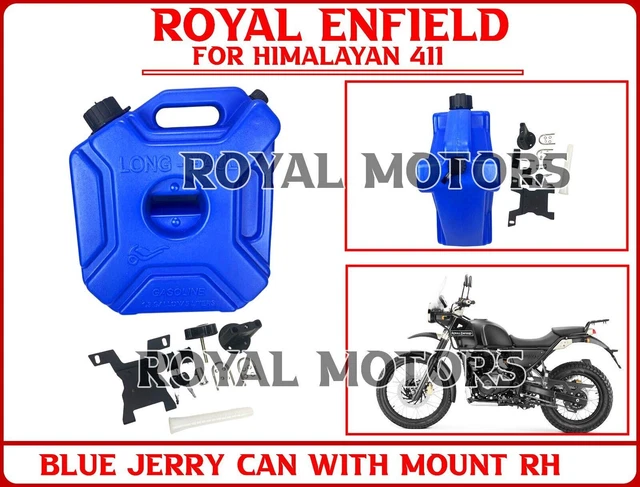 ROYAL ENFIELD HIMALAYAN 411 "BLUE JERRY CAN WITH MOUNT RH" - Express ...