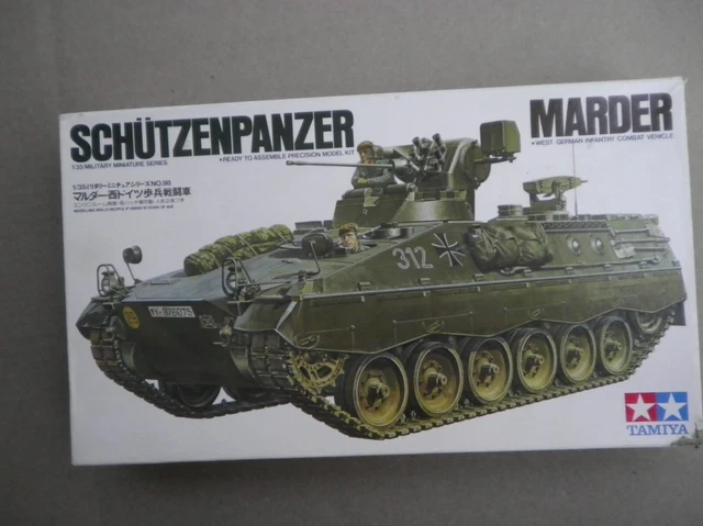 TAMIYA SCHUTZENPANZER MARDER Model Tank Kit Good For Parts $6.99 - PicClick
