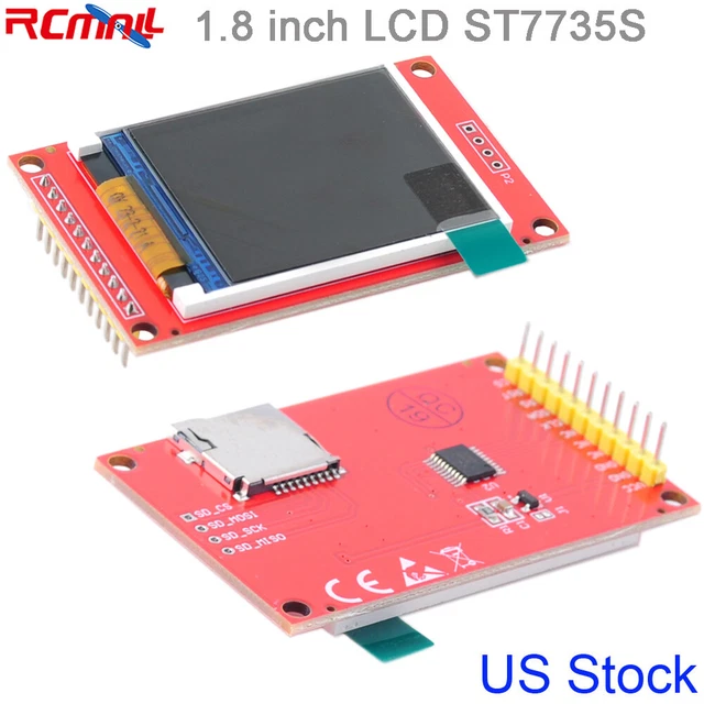 1.8& INCH TFT LCD Display Screen Module SPI ST7735S 128x160 5V/3.3V USA ...