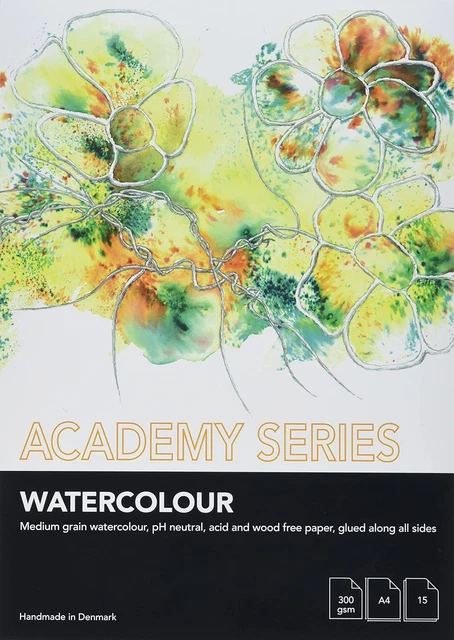 ACADEMY SERIES WATERCOLOUR Paper A4 300gsm 15 Sheets £5.49 - PicClick UK