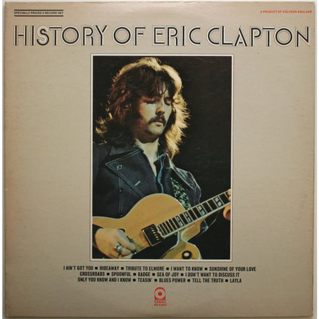 ERIC CLAPTON - History Of Eric Clapton (Vinyl 2LP - 1973 - US - Reissue ...