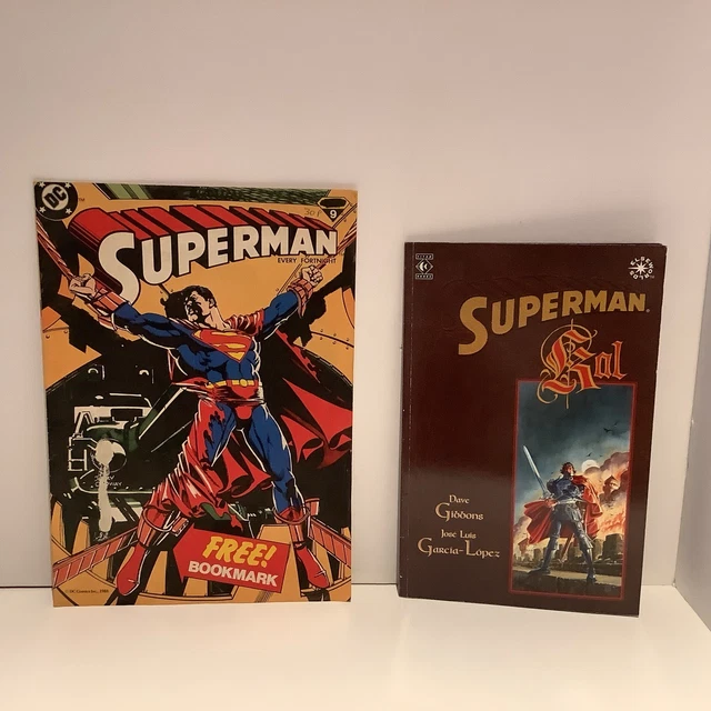 SUPERMAN #9 LONDON Editions Magazines 1988 & superman Kal titan book ...