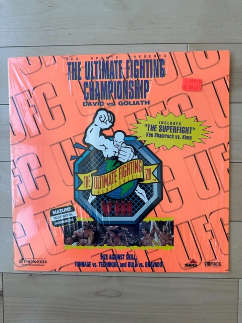 ULTIMATE FIGHTING CHAMPIONSHIP VIII Laserdisc David Vs. Goliath MMA LD ...