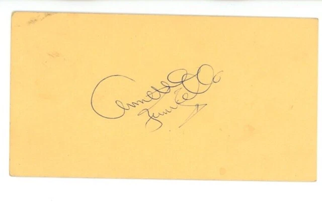 AUTOGRAPHIÉ 3X5 CARTE Annette Funicello Actrice Singer Et Disney ...